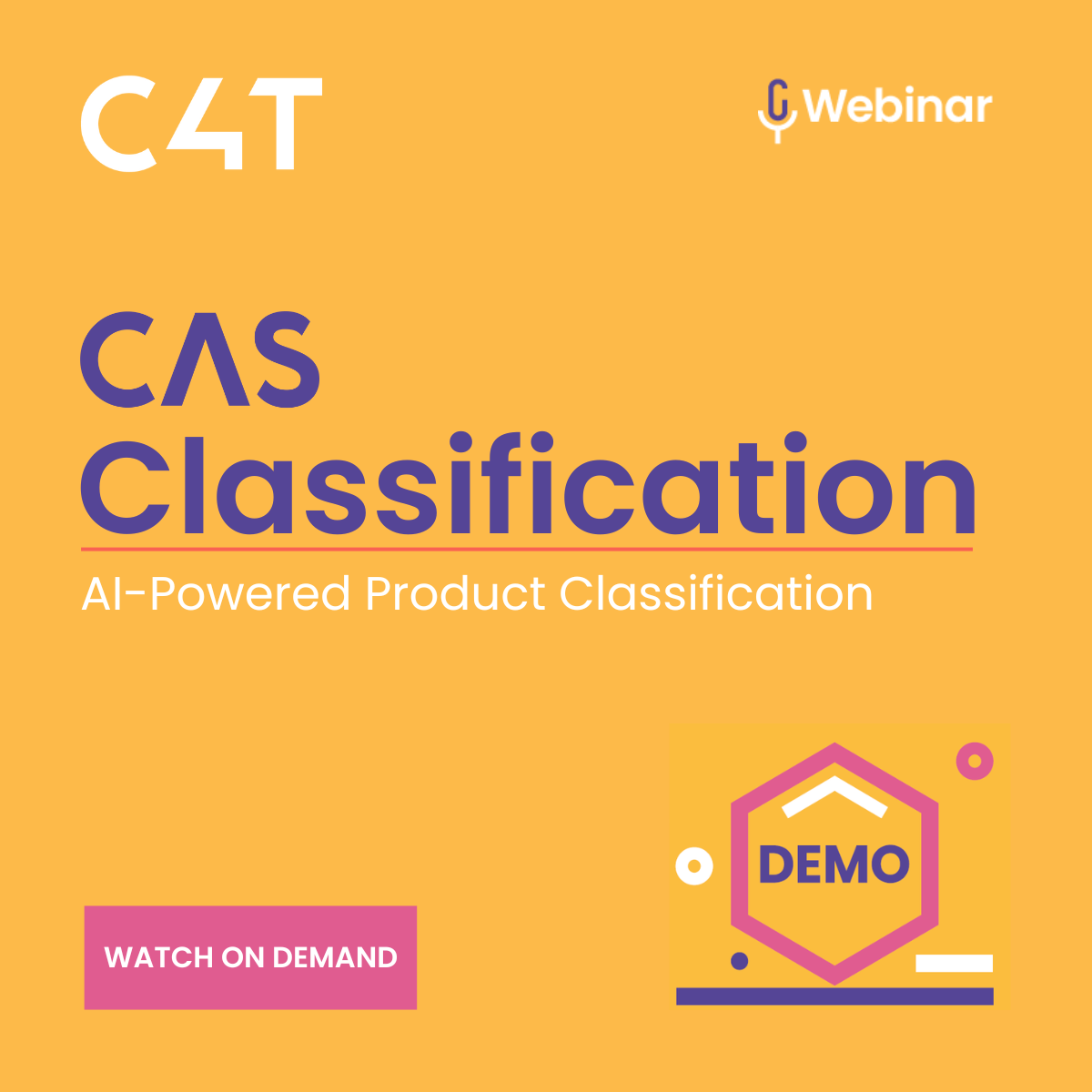 CAS Classification Webinar | Customs4trade