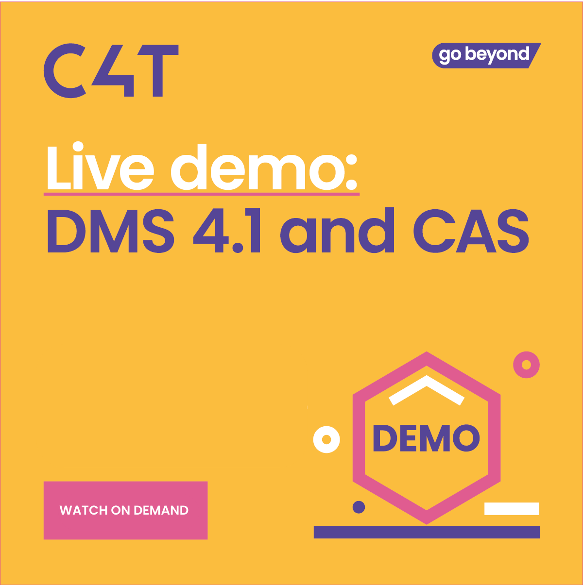 Watch the webinar recording: DMS 4.1 CAS demo