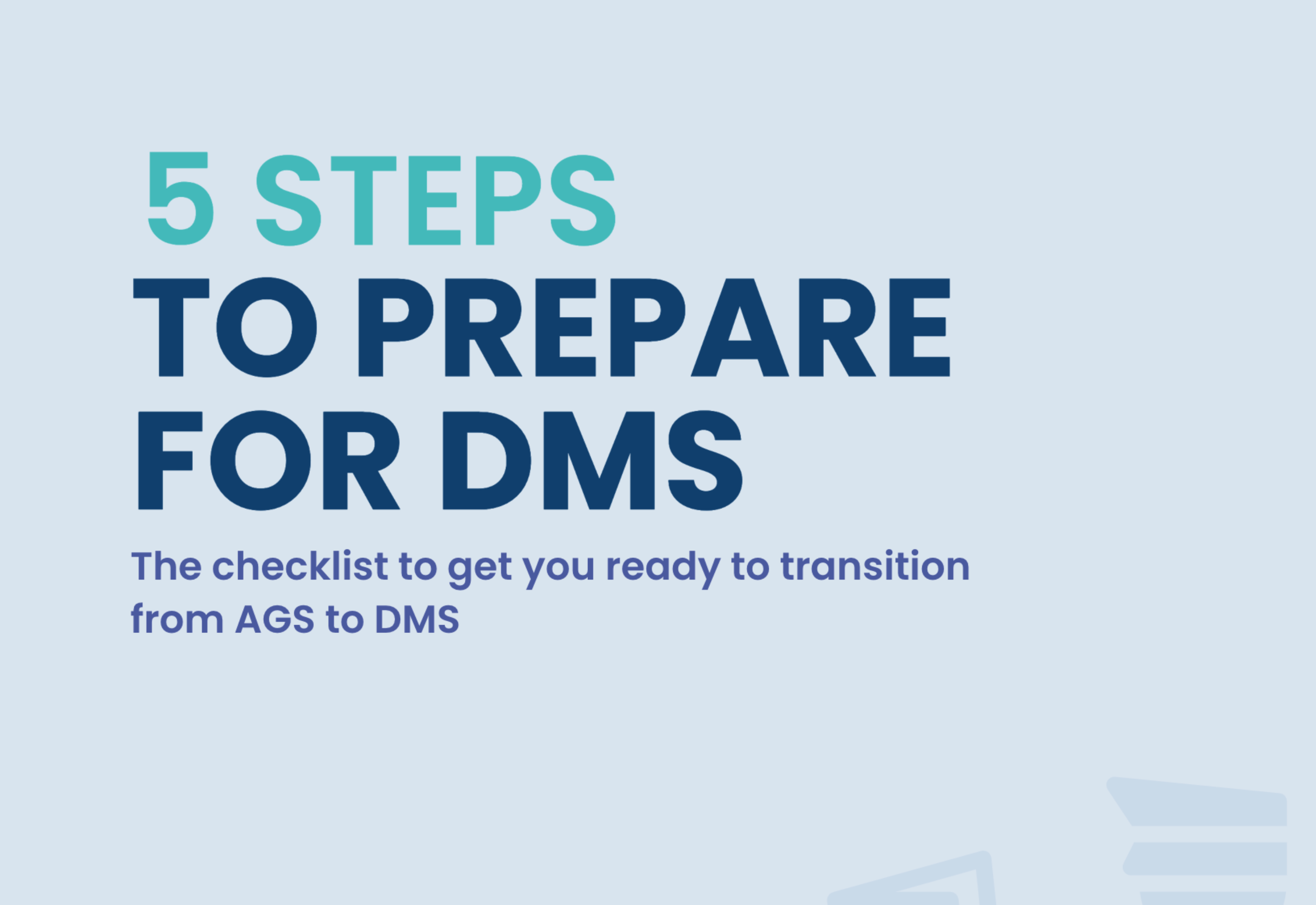 Preparing for the final DMS countdown