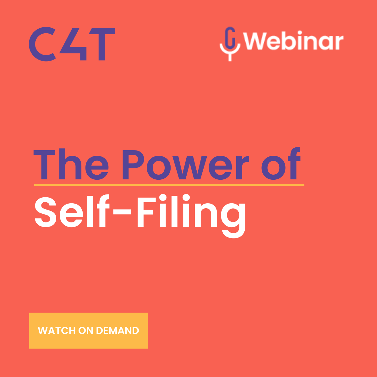 Watch the webinar recording: The Power of Self-Filing